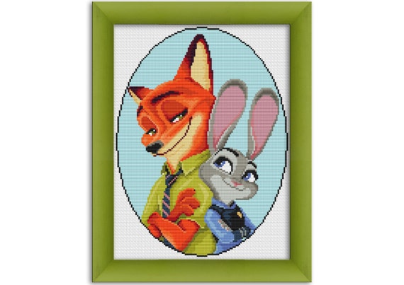 Cross Stitch Pattern Wall decor Zootopia pattern PDF Pattern DIY ...