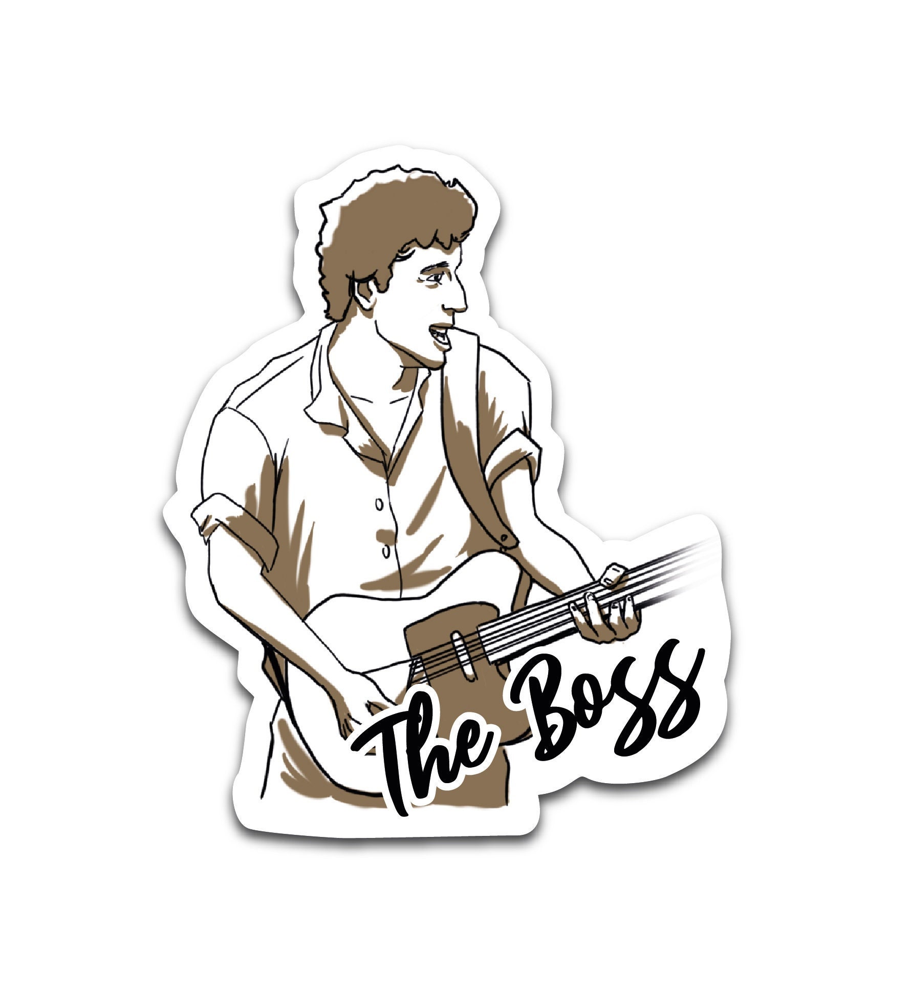 Sticker " Bruce Springsteen the Boss". Car, Window, Bumper, Laptop - Etsy
