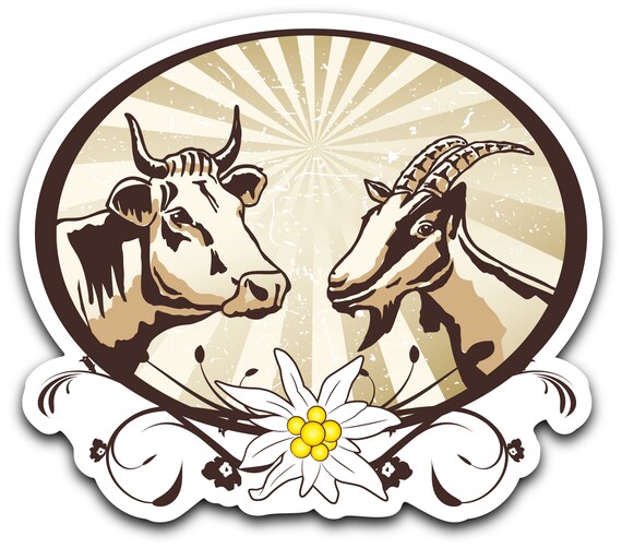 Sticker vintage Farm Badge. Car Window Bumper | Etsy