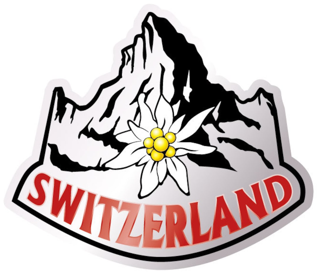 Sticker "switzerland". Vinyl Adhesive for Car, Window, Bumper, Laptop ...