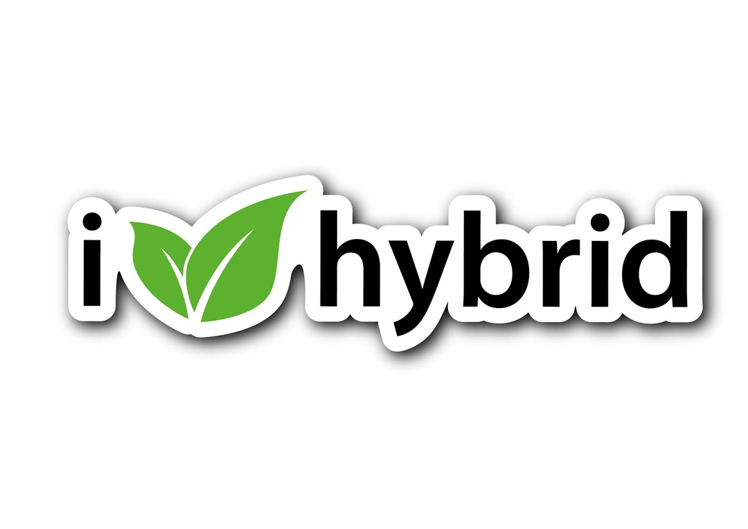 Sticker "hybrid Car". Car, Window, Bumper, Laptop. - Etsy