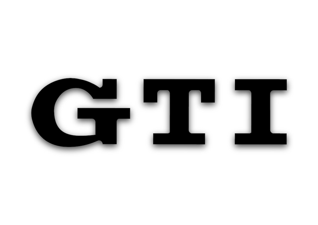 GTI Sticker. Prespaced Vinyl. for Window, Car, Laptop - Etsy