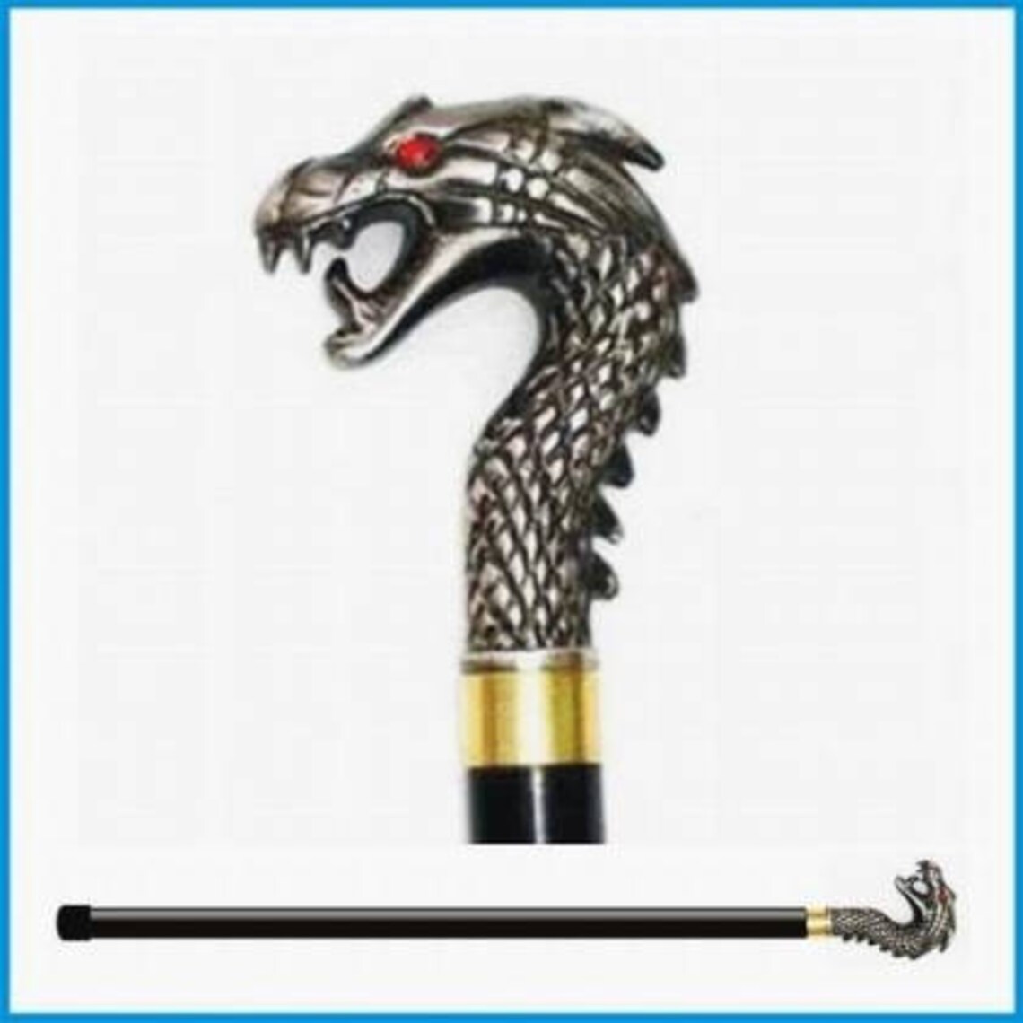 Ancient Dragon Head Walking Cane Cast Aluminum TopX3S-137 | Etsy