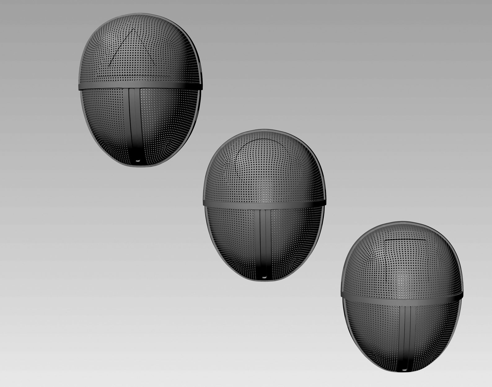 Squid Game Soldiers Mask Cosplay Prop Replica Circle Triangle | Etsy