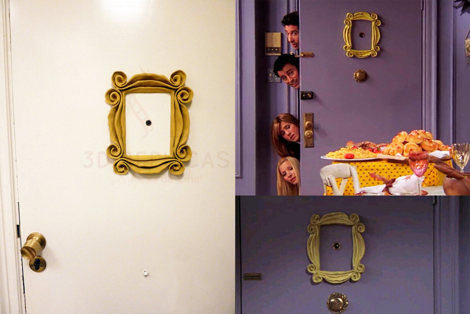 FRIENDS Yellow Peephole Frame Monica's Apartment Marco Fotos ...
