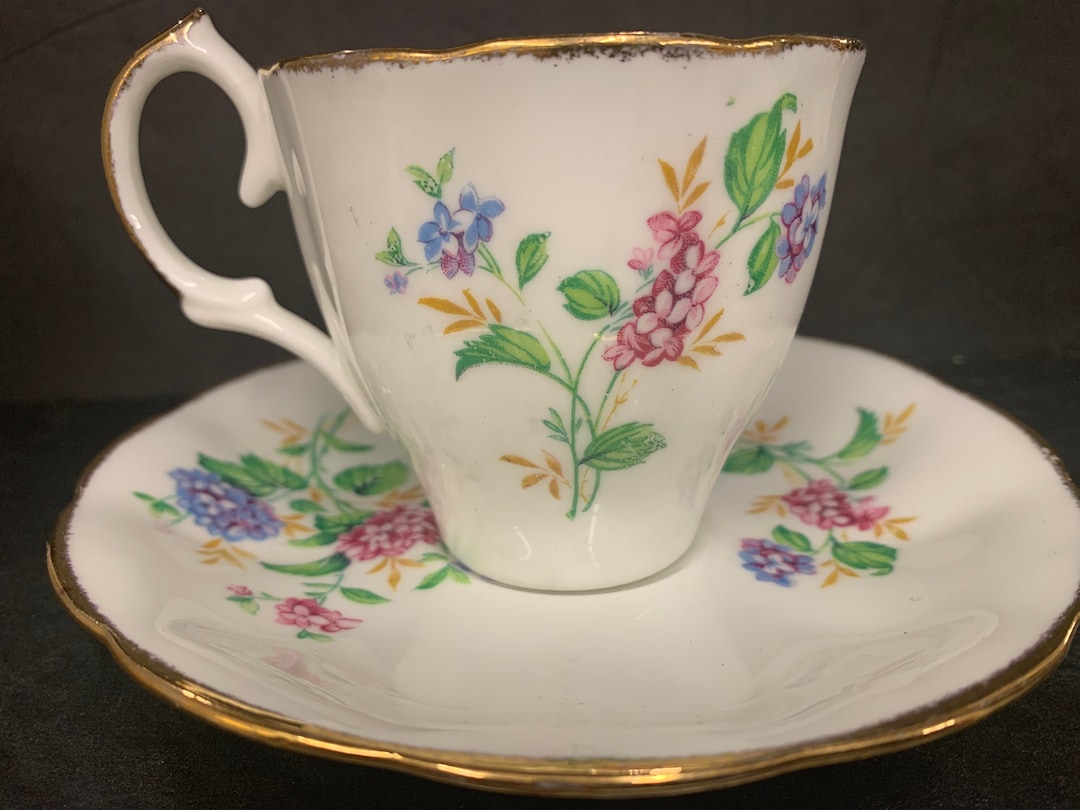 Vintage Jason Bone China Teacup: English Floral Tea Party Cup - Etsy UK