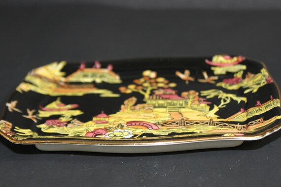 Royal Winton Grimwades "Black Pekin" Pin or Ring Dish… - Gem