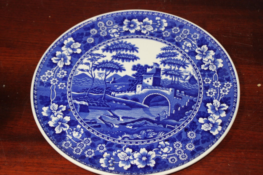 Spode Blue Tower 12 3/8 Chop Plate or Round Platter, Older Mark ...