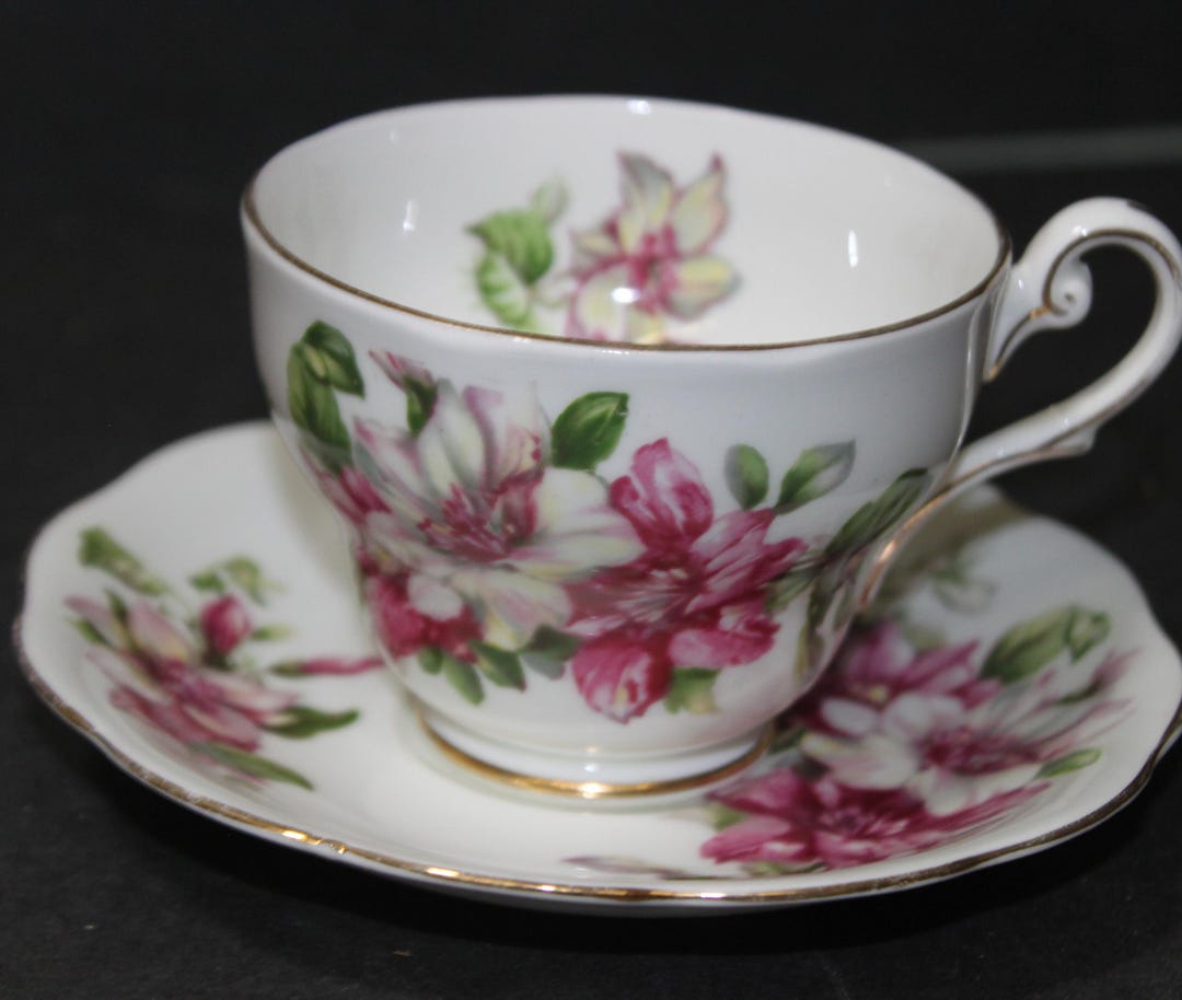 Vintage Royal Standard Floral Teacup: "ramona" English China - Etsy