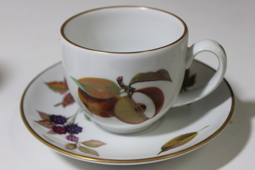 Royal Worcester Evesham Gold Cup and Saucer Set | Made in England - Etsy