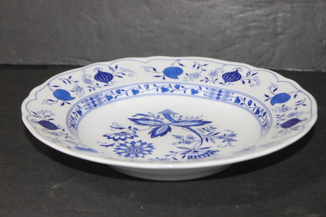 JG Meakin Blue Nordic Bowl: Blue Onion Design, Swirl Rim (5-3/8 Inch ...