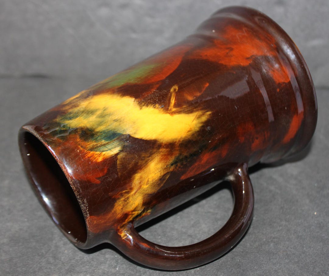 Weller Art Pottery Aurelian Glazed Stein 6 1/4" - Antique - Artist ...