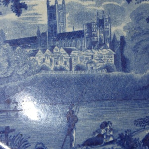 Antique Clews Staffordshire Castle Plate: 19th Century Transferware - Etsy
