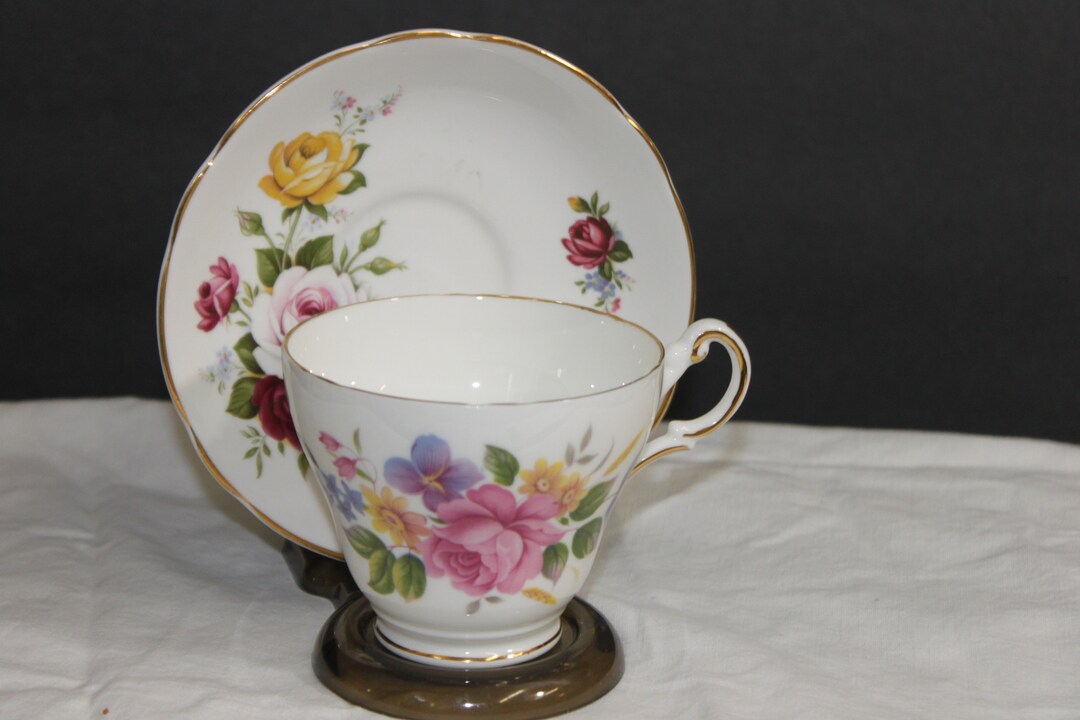 Vintage Regency Teacup: English Floral Tea Party Cup - Etsy