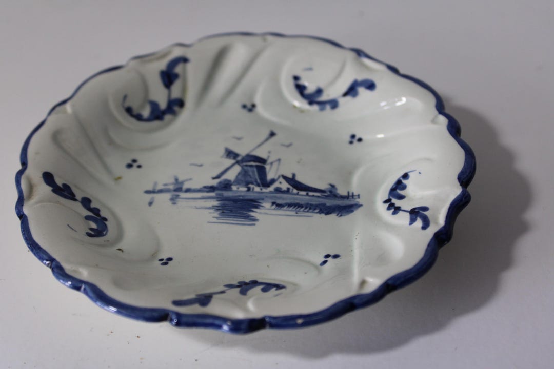 Delft Trinket Tray, Older Delft Item, 5 3/8" - Etsy