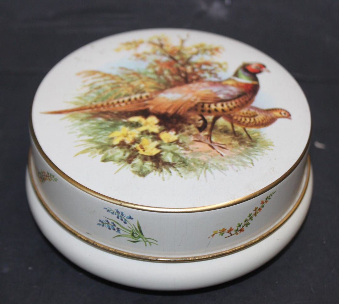 Vintage Riley's Toffee Tin: English Kitchen Decor, Colorful Container ...