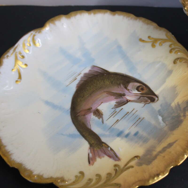 Limoges Fish Plates - Etsy