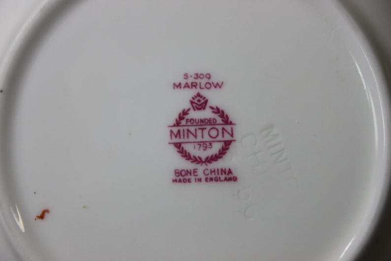 Minton Marlow Berry Bowl: English Bone China, Floral Design - Etsy