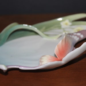 FRANZ Porcelain Papillon Butterfly Ornamental Candle Holder for a ...