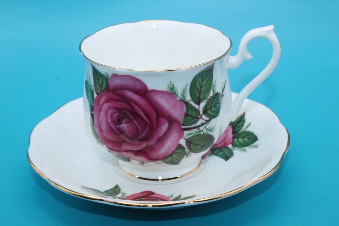 Royal Albert "red Rose " Teacup & Saucer, Tea Party Teacup, Pretty ...