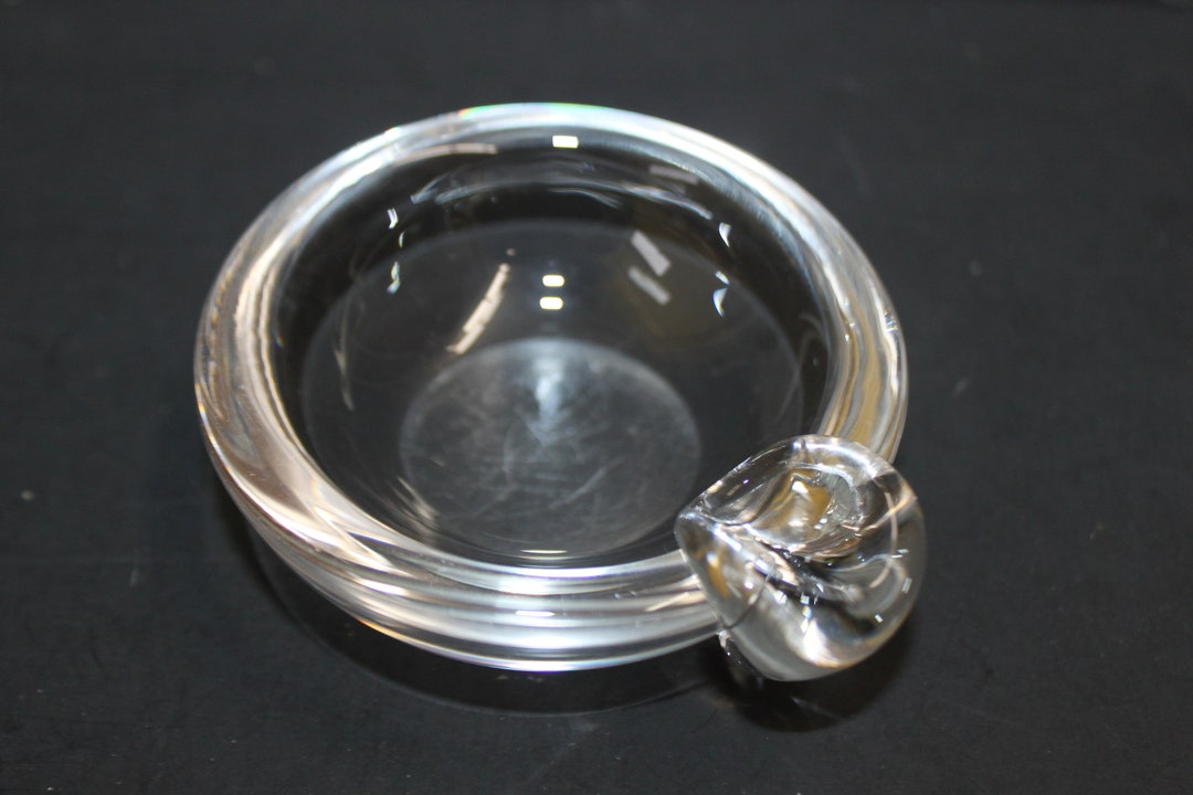 Steuben Glass Ashtray With Sloping Bowl Creator: David Hills for ...