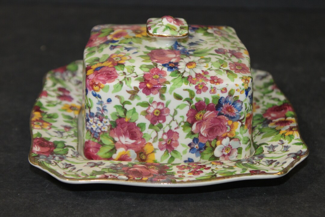 Beautiful Royal Winton Grimwades Summertime Butter Dish - A Perfect ...