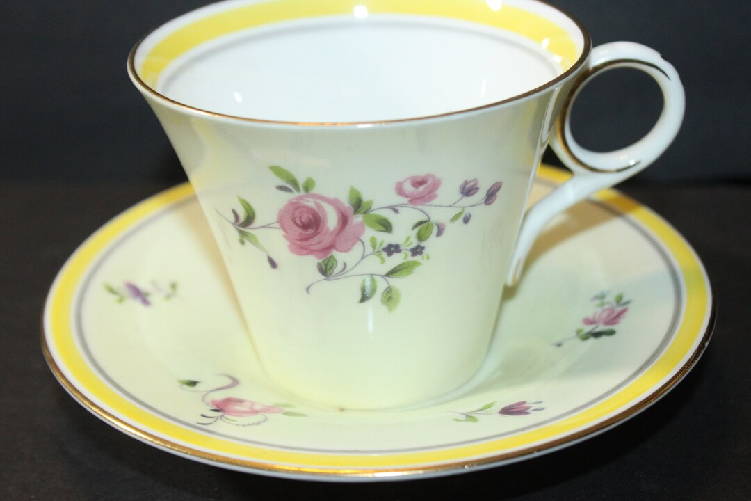 Shelley lowestoft Cup & Saucer, Pattern 0134 Regent Shape, Small Sprays ...