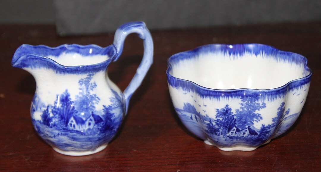 Royal Doulton Creamer, Norfolk Pattern Creamer & Sugar | Vintage Item I ...