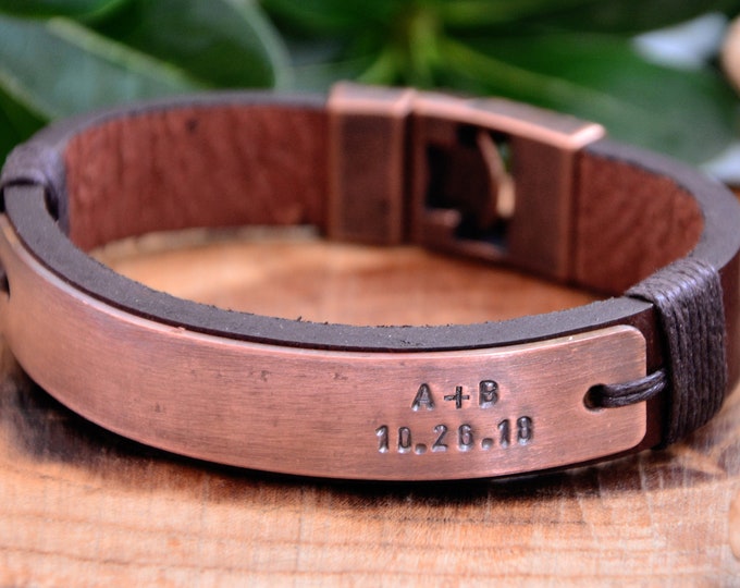 Custom Men's Bracelet Personalize Husband Bracelet Custom | Etsy