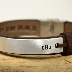 Men's Bracelet Private Message Leather Valentine's Day Men's Custom ...