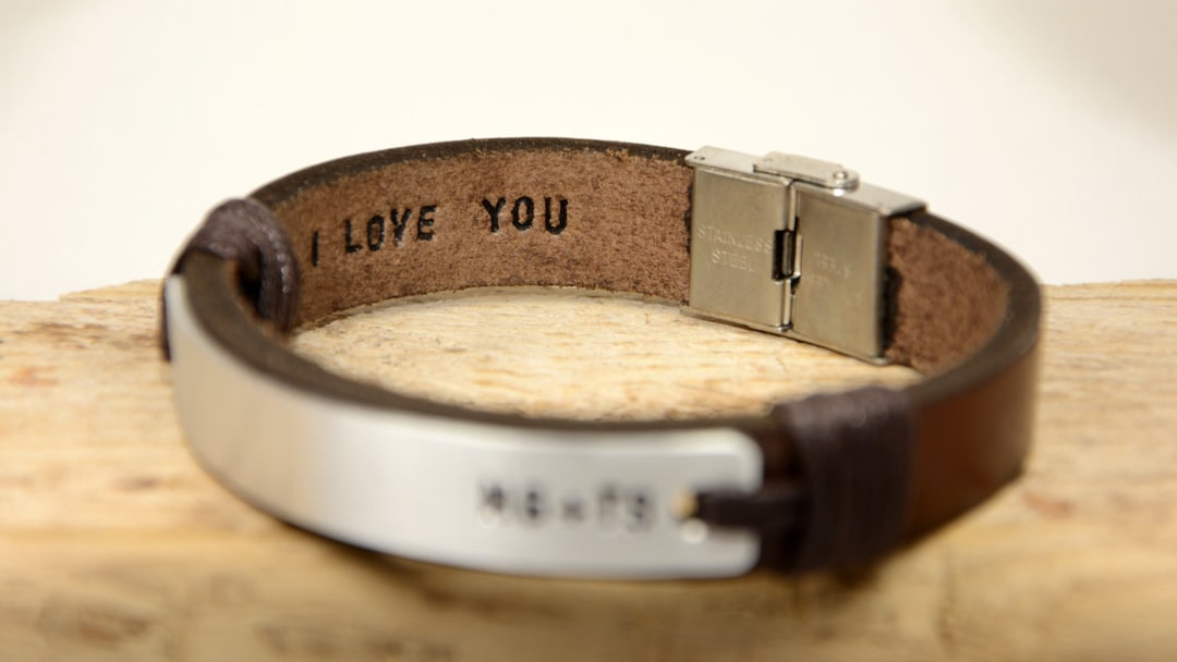 Men's Bracelet Private Message Leather Valentine's Day Men's Custom ...