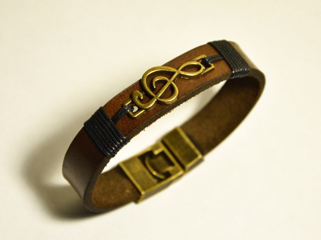 Personalized Treble Clef Bracelet Musician Gift Orchestra Conductor ...