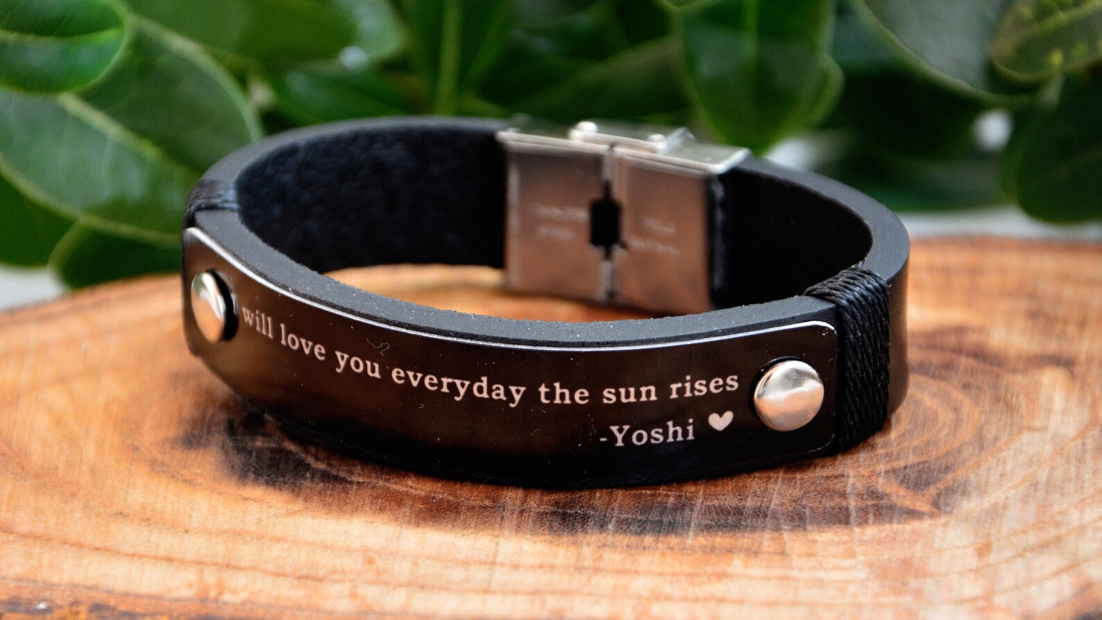 Sound Wave Heartbeat Bracelet for Men, Anniversary Gift Ideas, Men's ...