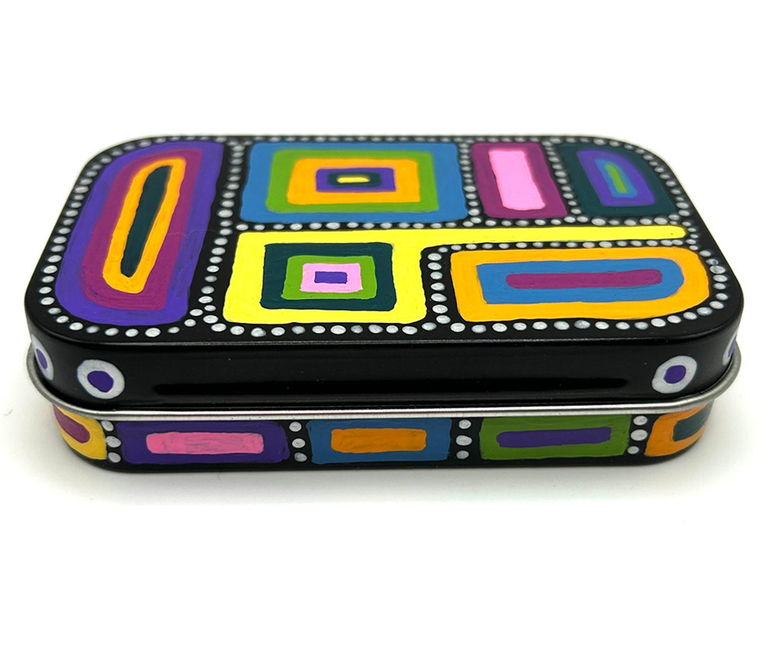 Small Rectangle Metal Box - Mid Century Design - Etsy