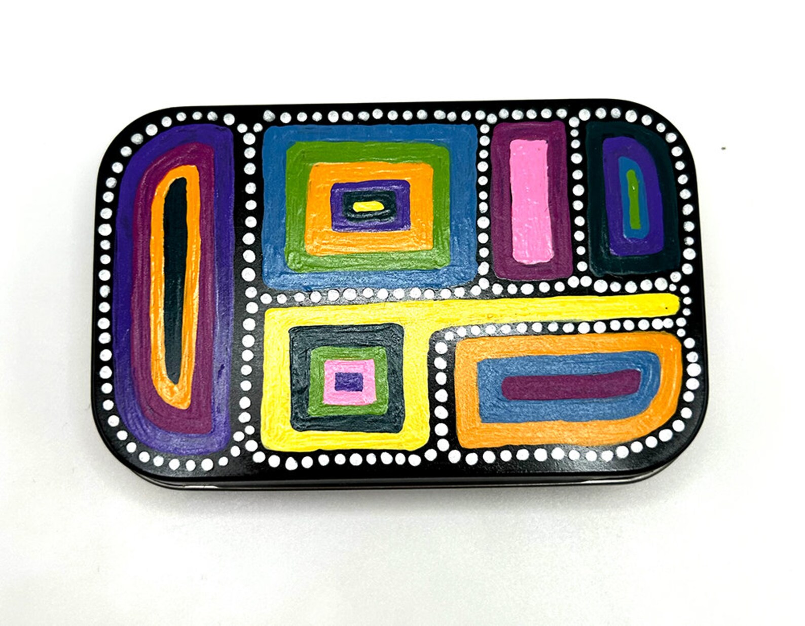 Small Rectangle Metal Box - Mid Century Design - Etsy