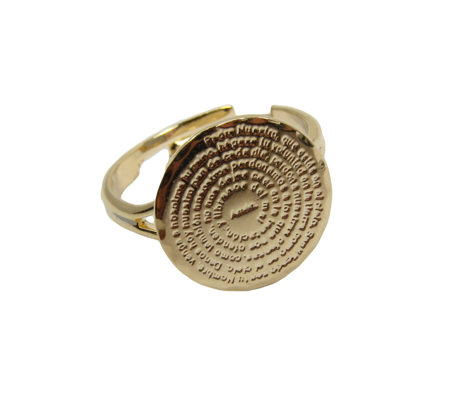 Our Father Prayer Ring. Lords Prayer Rings Christian Gift. - Etsy