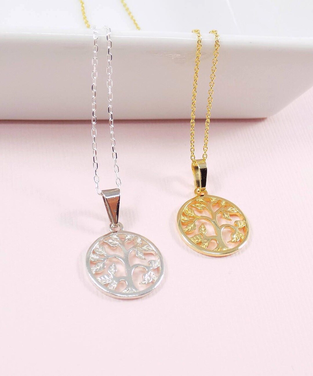 Tree of Life Necklace – Sterling Silver Family Tree Pendant Necklace ...