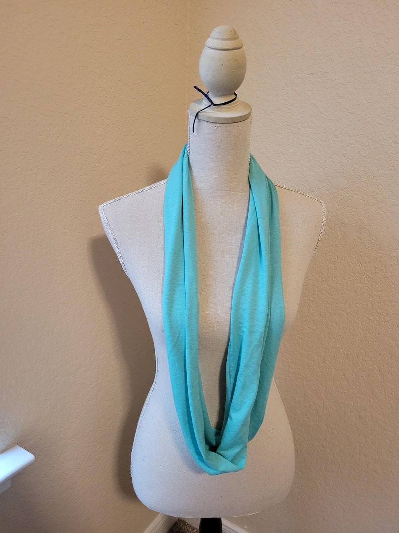 Teal Scarf | Infinity Scarf | Single Loop | Blue | Gift | Gift for Her ...