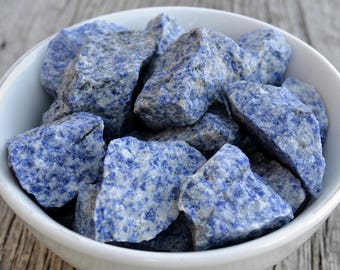 Blue quartz crystal | Etsy