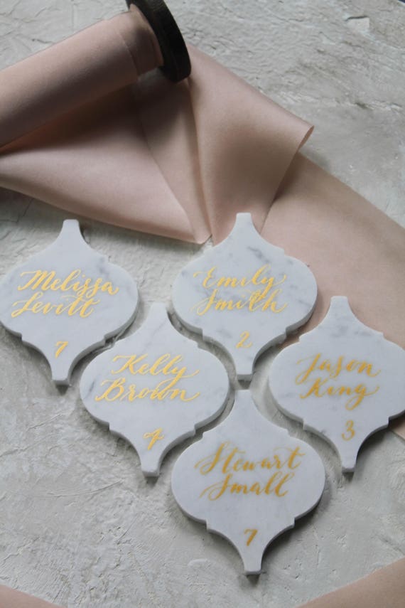 Lantern Marble Place Cards Lantern Marble Escort Cards - Etsy