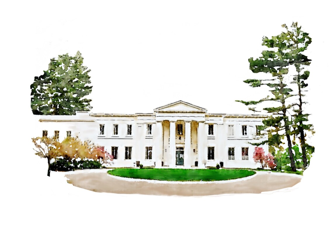 Wedding Venue Illustration | Wedding Venue Drawing | Custom Venue ...
