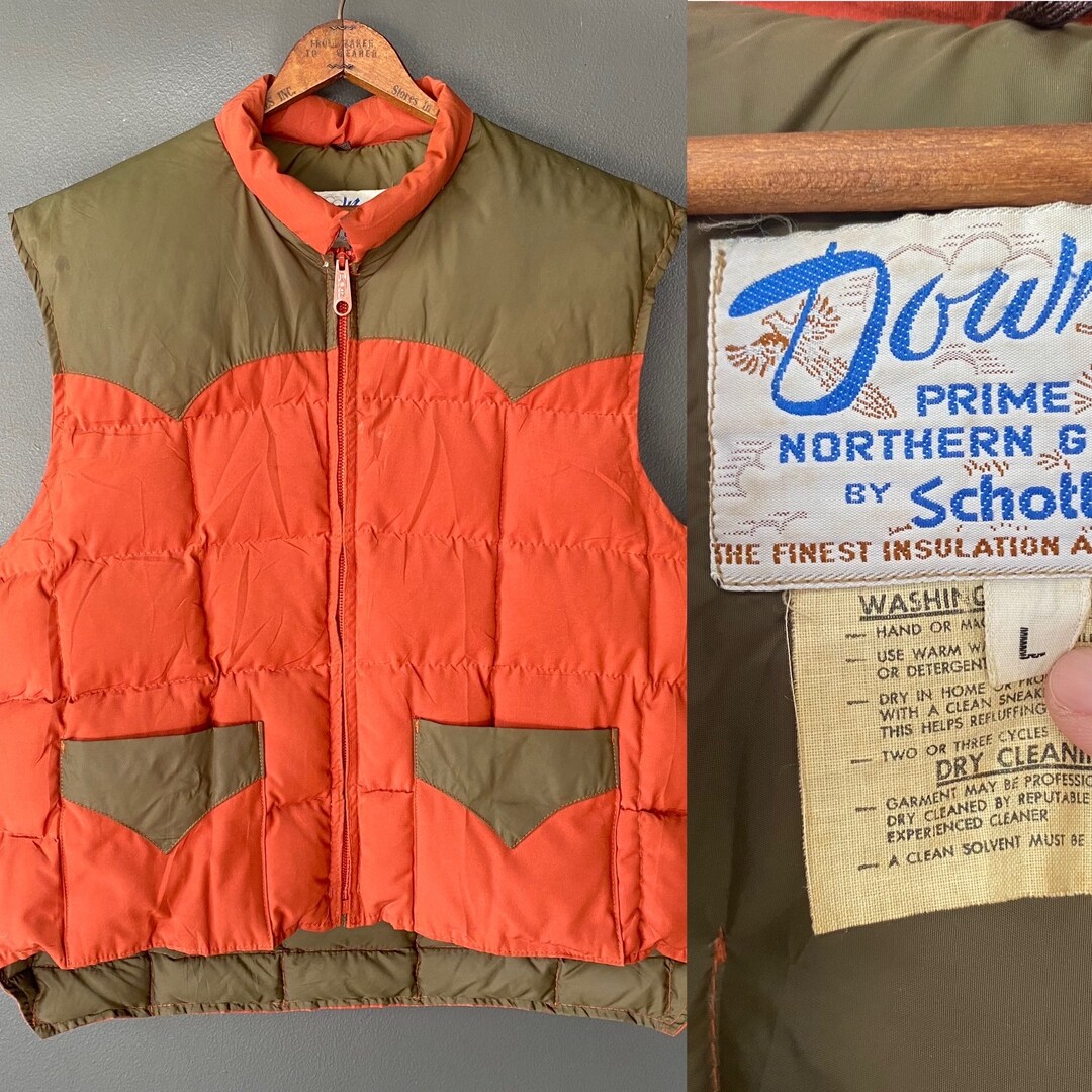 Schott NYC Down Prime Northern Goose Puff Vest - Etsy