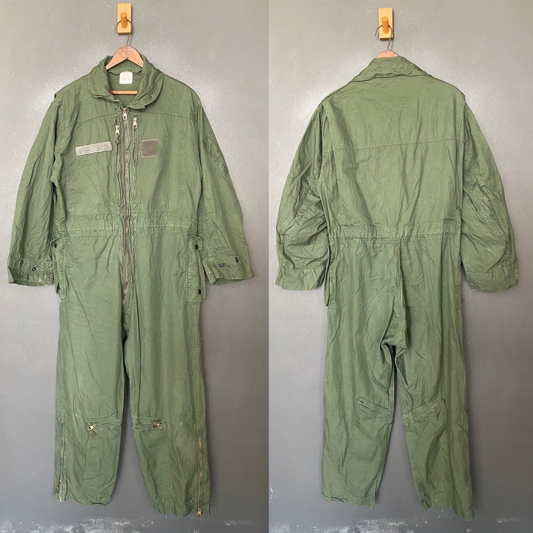 Vintage FRENCH Air Force Suit Summer Flying Flight Coveralls Jumpsuit ...