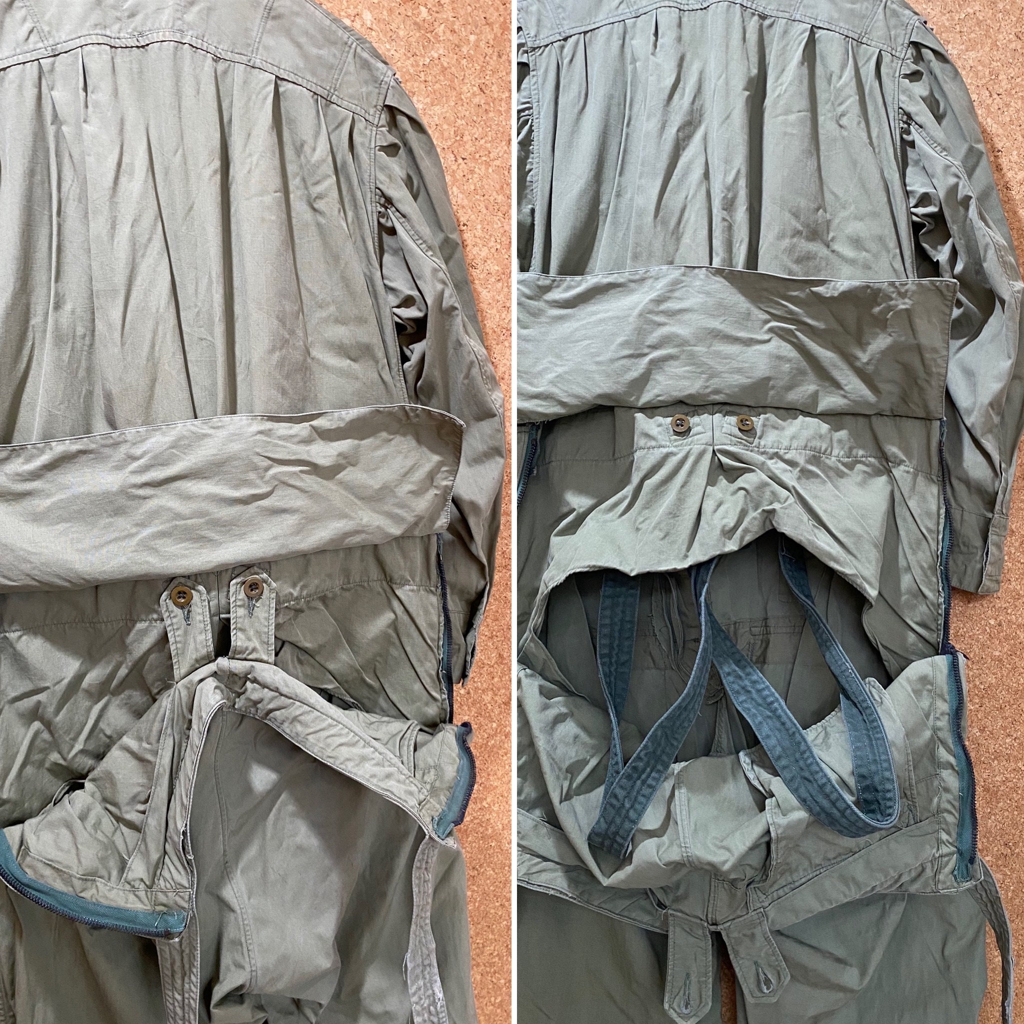 RARE 40s WW2 British Army Jungle Tank Suit Military Coveralls Jumpsuit ...