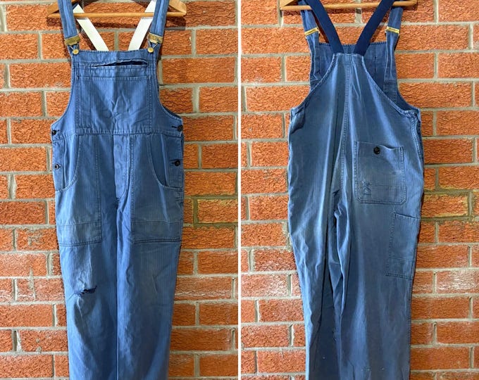 Vintage German HBT Work Overalls - Etsy