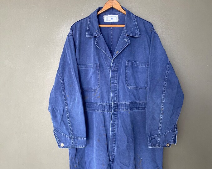 Vintage Canadian Union Made Cotton Work Coveralls Boilersuit Workwear ...