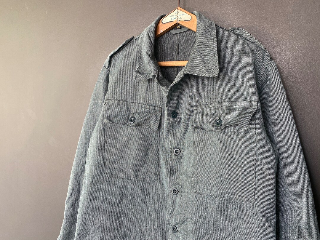 Pit22.5 One-wash Swiss Military Work Jacket Militaria - Etsy