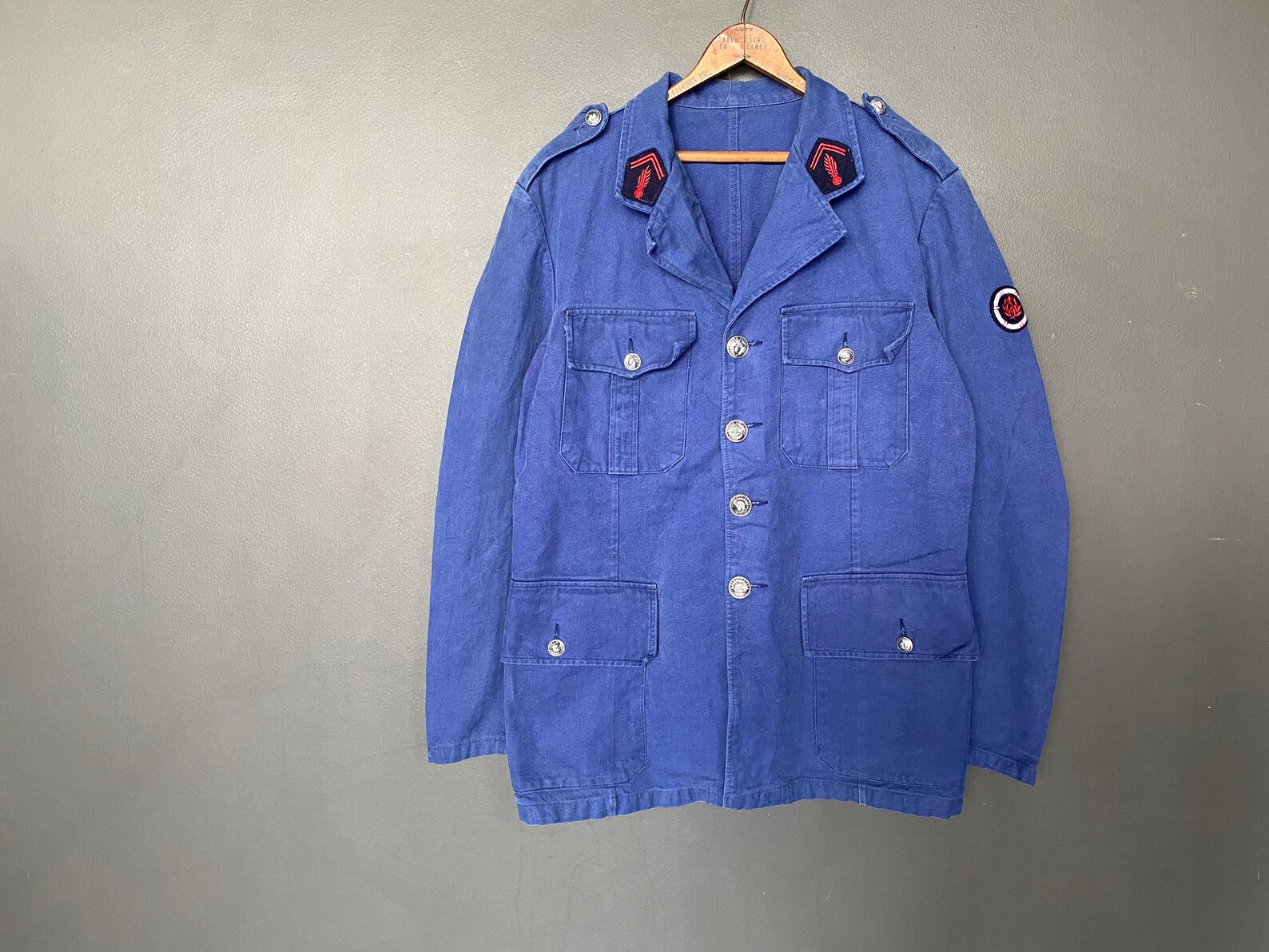 Vintage French Fireman Fire Brigade Uniform Jacket Sapeurs | Etsy