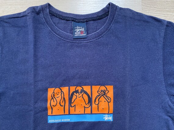 RARE Vintage STUSSY Tee Made in Australia 80s 90s Thr… - Gem
