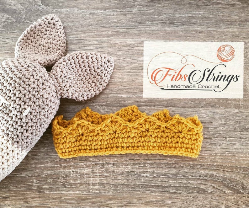 Handmade Crochet Crown | Crochet Crown | Newborn Photoprop | Prince ...